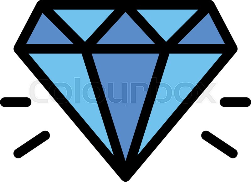 Diamond Outline Vector