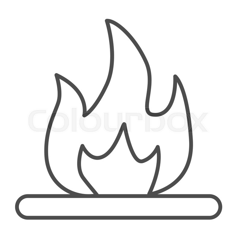 Flame Outline Clip Art