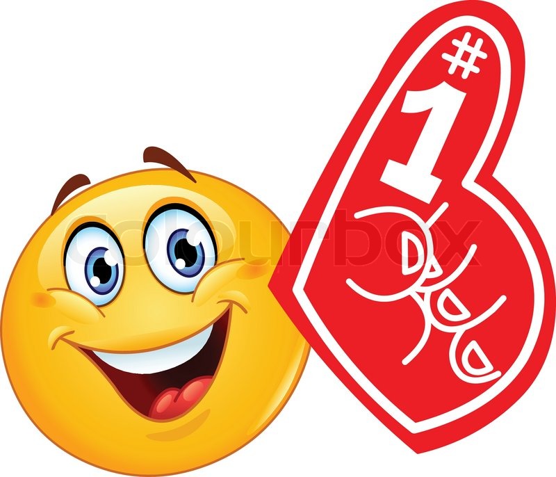 Emoticon mit Schaum finger | Stock-Vektor | Colourbox