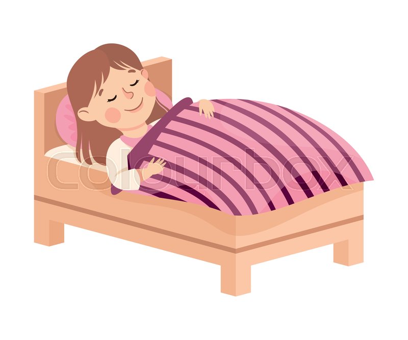 Blanket On Bed Clipart
