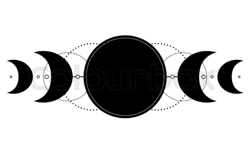 Clip Art Three Moons