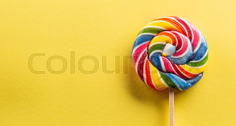 Rainbow Lollipop Stick