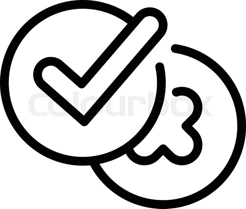 Satisfaction level icon outline ... | Stock vector | Colourbox