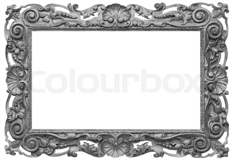 Empty Silver Picture Frame