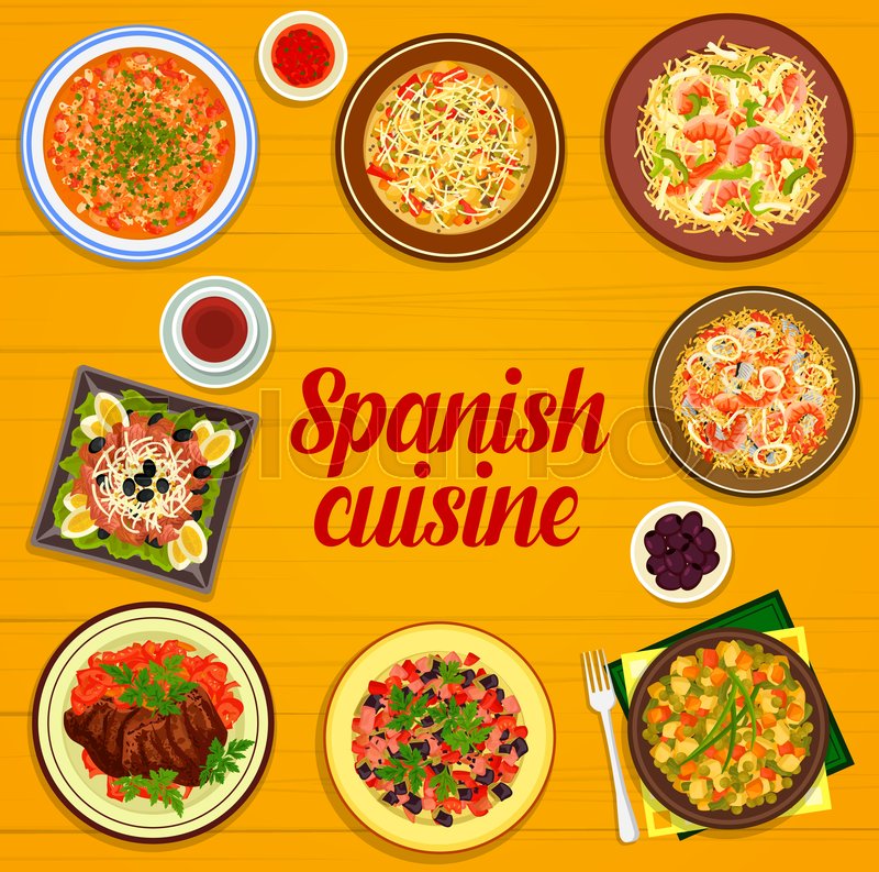 Spanish Food Menu Cover
