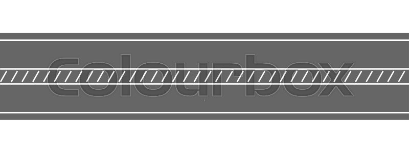 Straight Road Top View