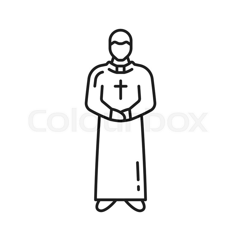 Catholic Priest Drawing
