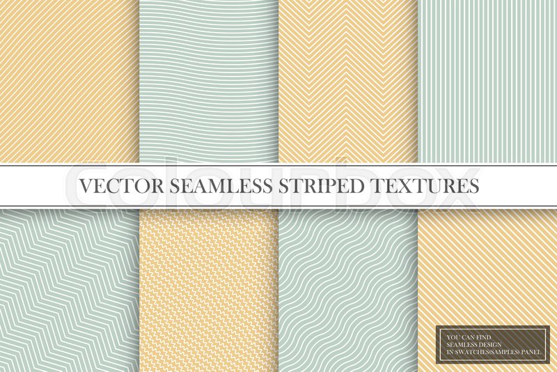 Collection of seamless striped ... | Stock vector | Colourbox