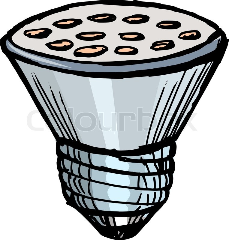 Led lamp | Stock vector | Colourbox