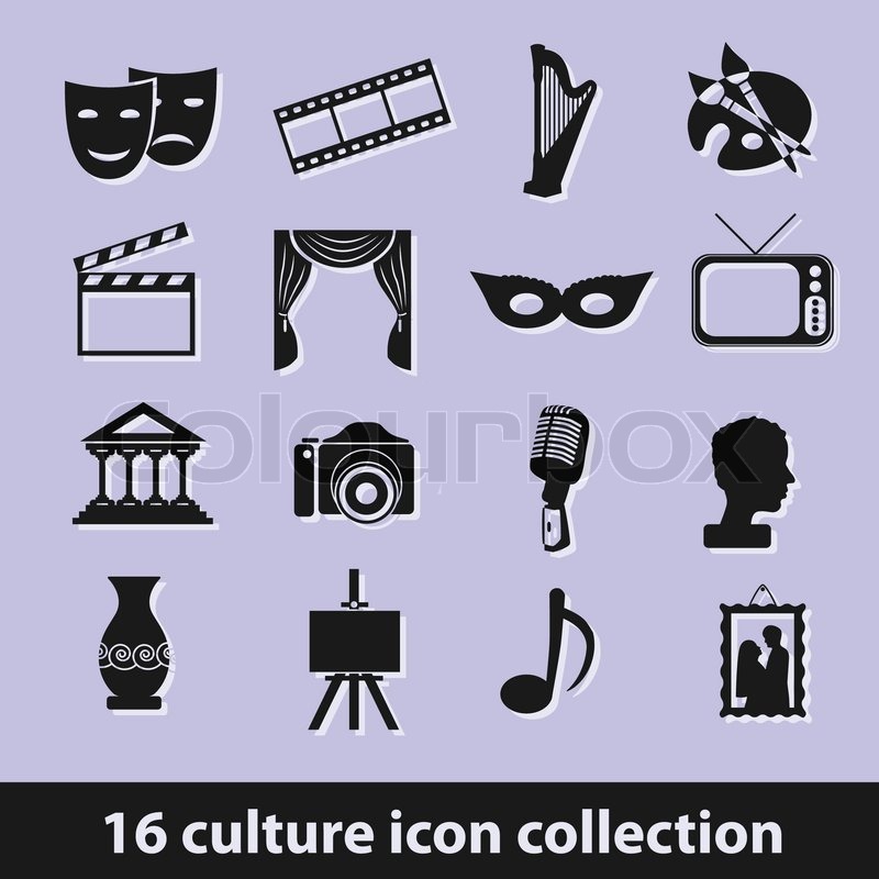Culture icons | Stock Vector | Colourbox