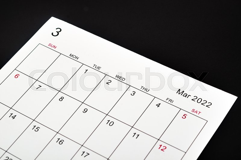 March 2022 Calendar Background