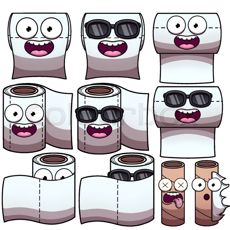 Funny Toilet Paper Cartoon