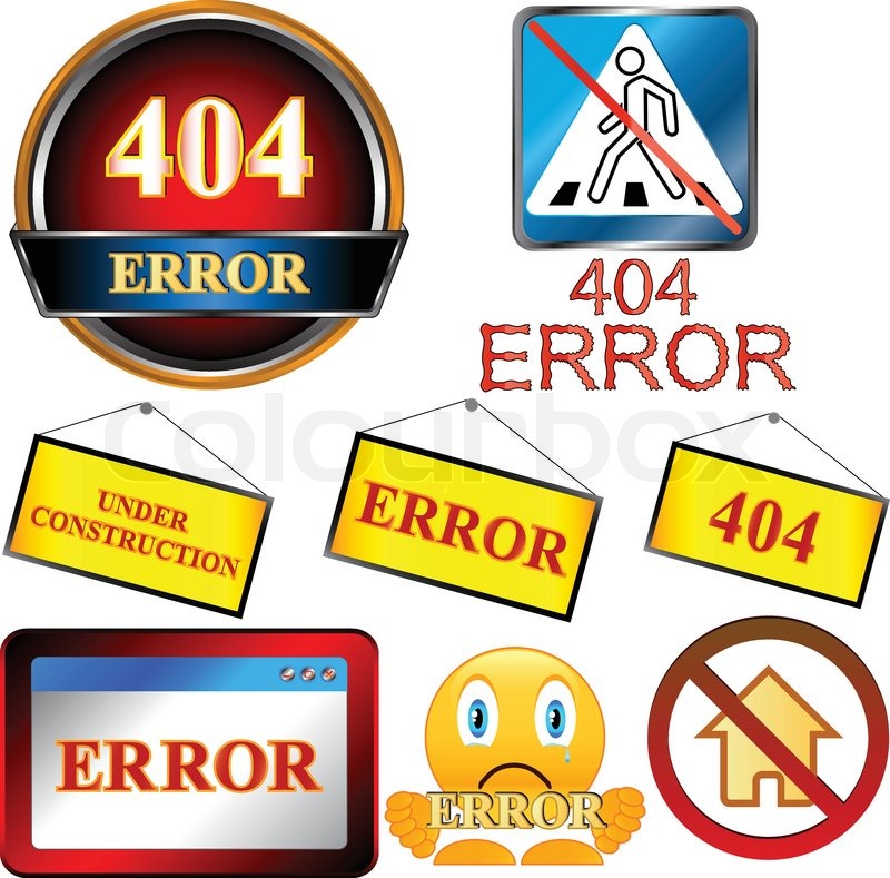 Fehler Symbolsatz | Stock-Vektor | Colourbox