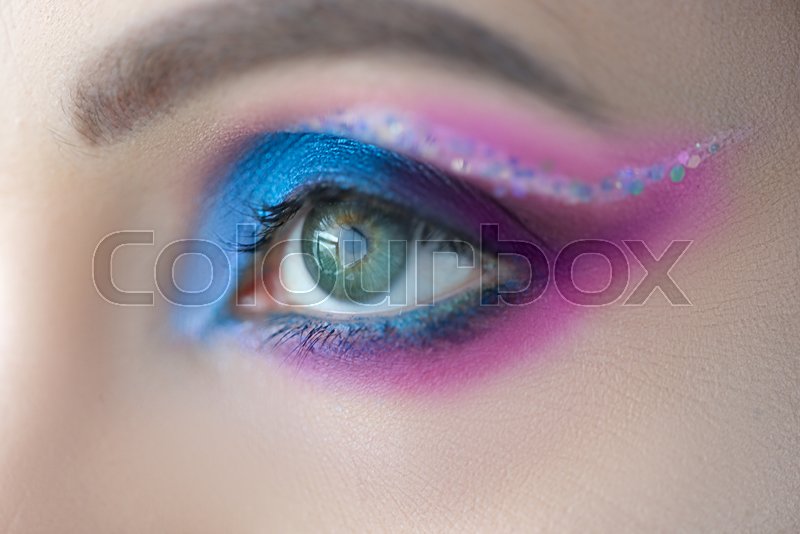 Bright Blue Eye Makeup