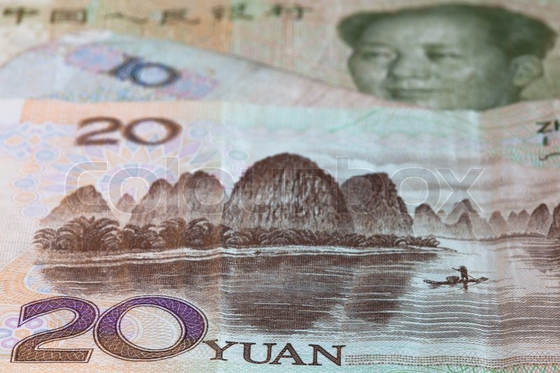 Banknotes - Yuan bills of China | Stock image | Colourbox