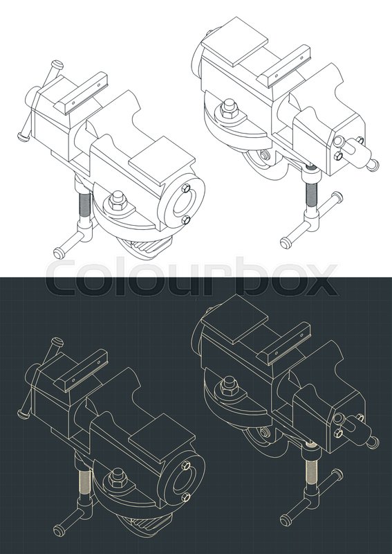 Bench Vice Drawing