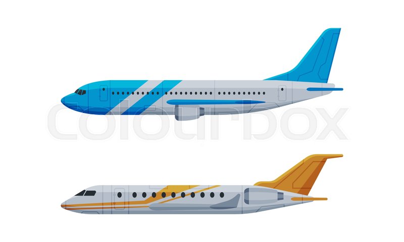 Airplane Vector Side