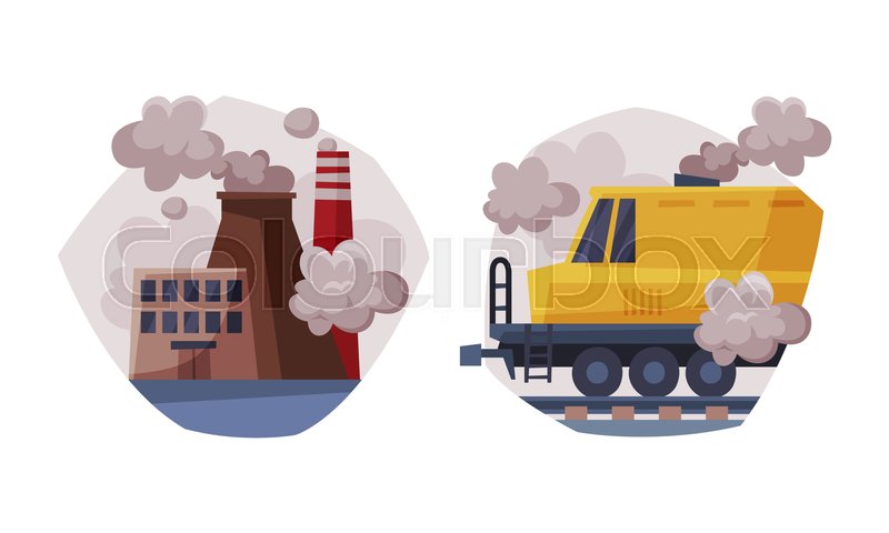 Causes Of Air Pollution Clipart