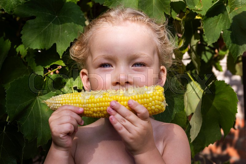 People Eating Corn