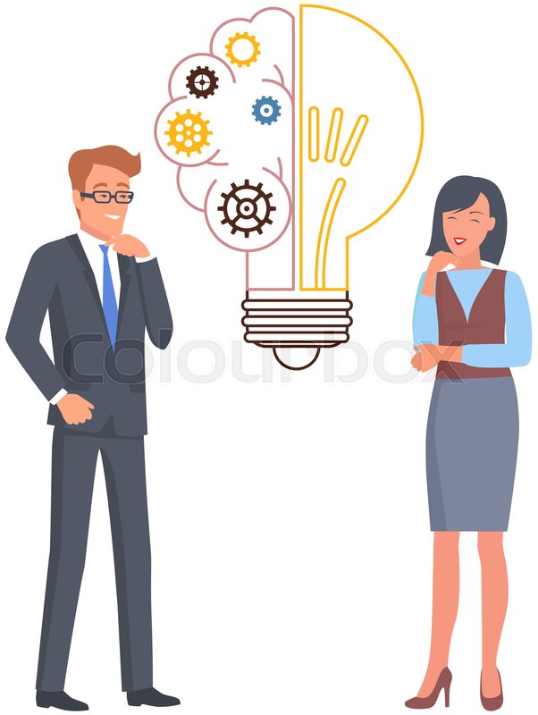 Analytical Person Cartoon