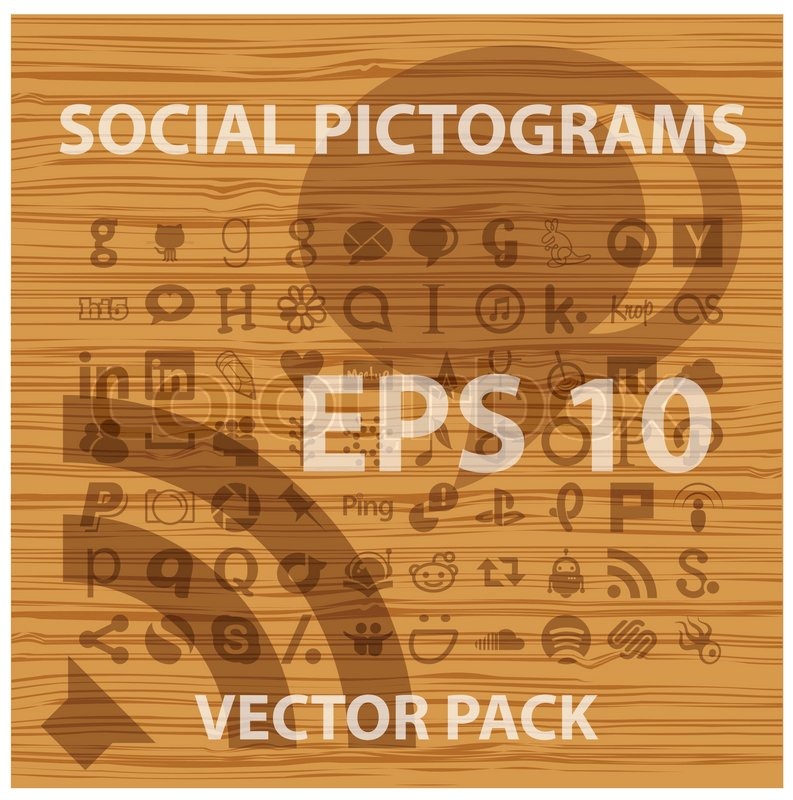 Social and people pictograms symbols ... | Stock vector | Colourbox