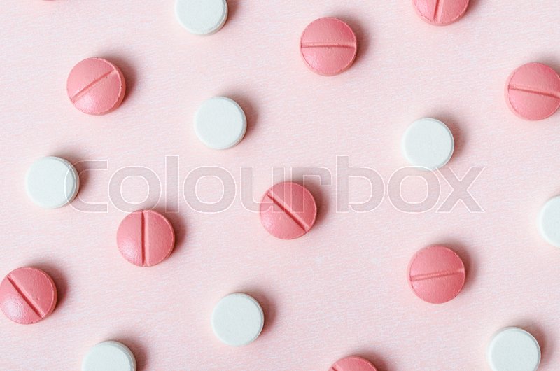 Pink And White Small Pill