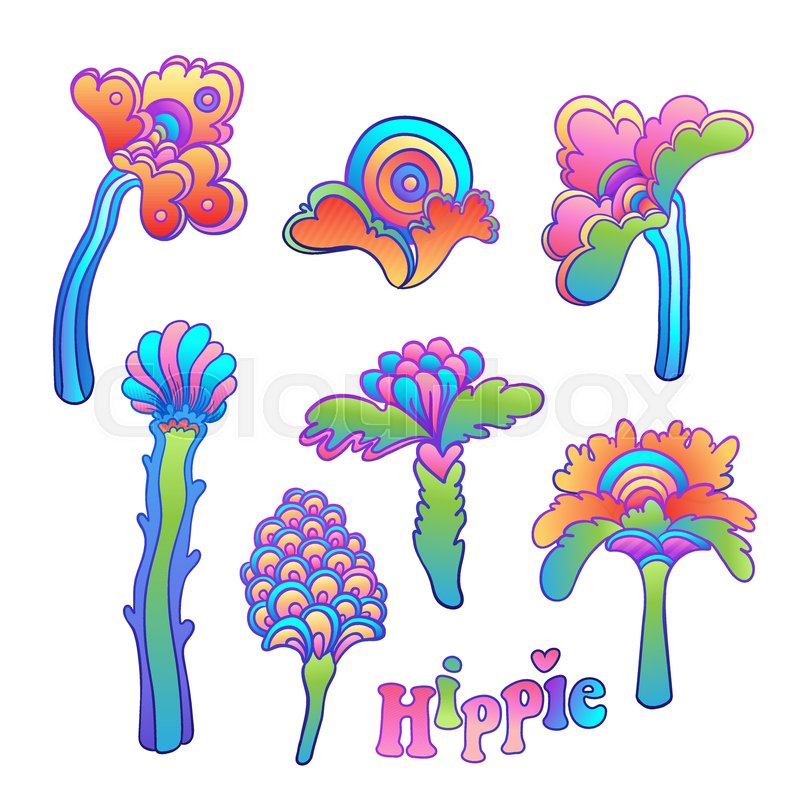 60s Flower Power Clipart