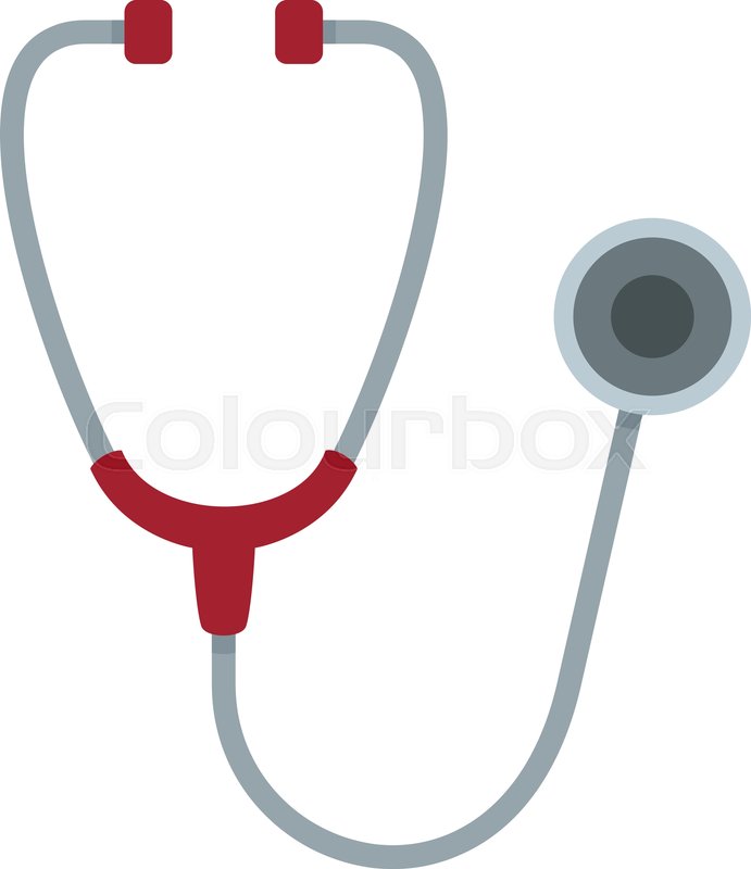 Stethoscope Icon Flat