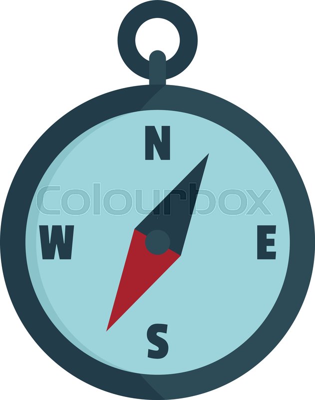 Compass Icon Flat