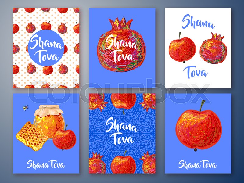 Rosh Hashanah Apple Cards