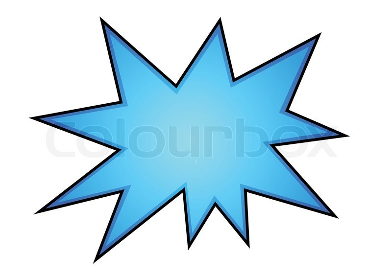 Vector illustration of a splash star | Stock vector | Colourbox