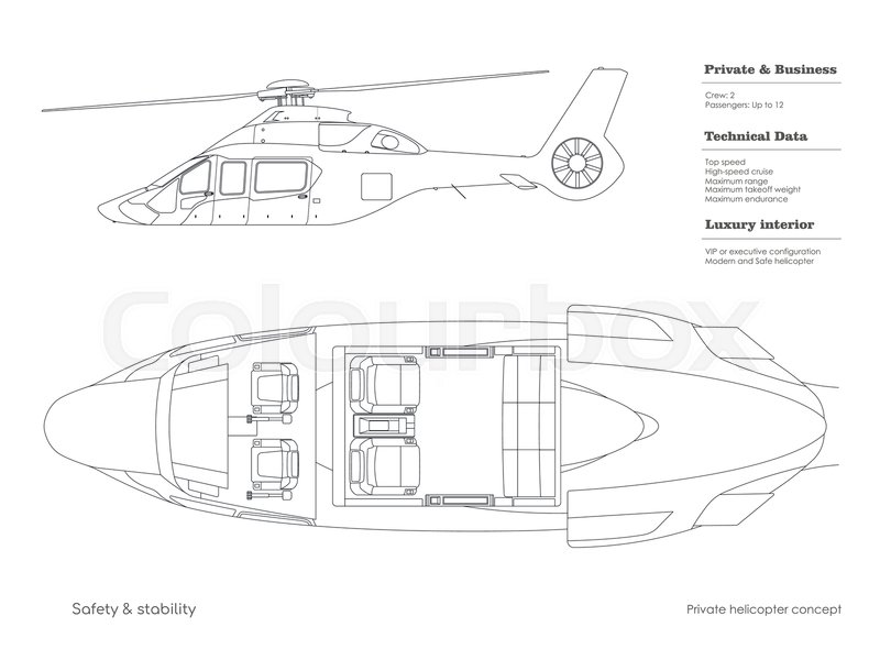 Private Helicopter Interior