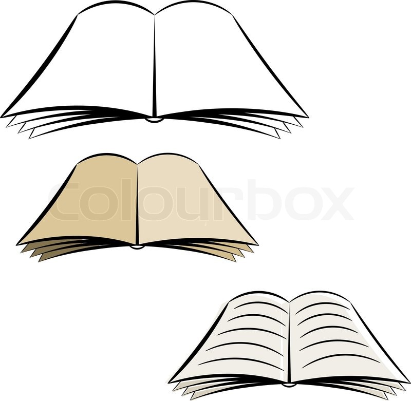 Cartoon offenes Buch eps10 | Stock-Vektor | Colourbox