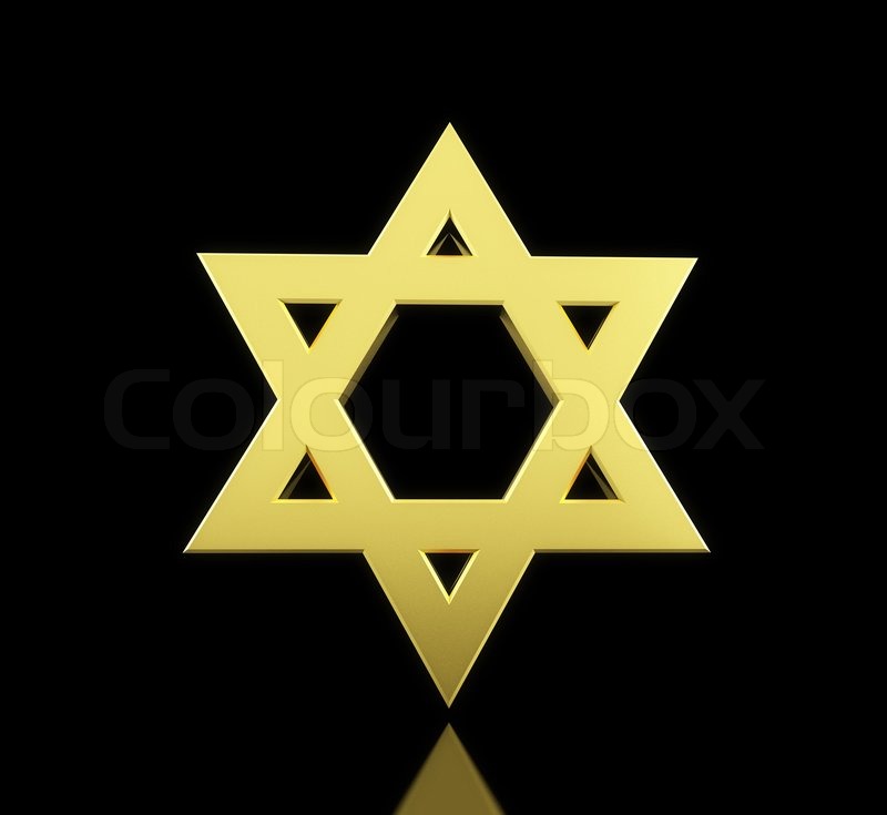 Gold star of David | Stock image | Colourbox