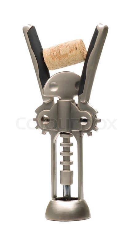 An installation of a corkscrew and a ... | Stock image | Colourbox