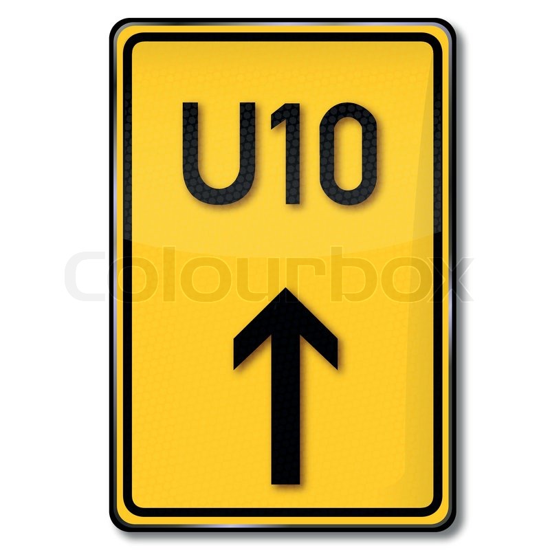 Verkehrsschild Umleitung | Stock-Vektor | Colourbox