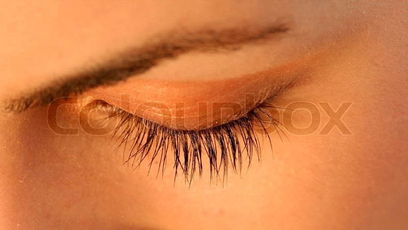 Closed eye | Stock image | Colourbox