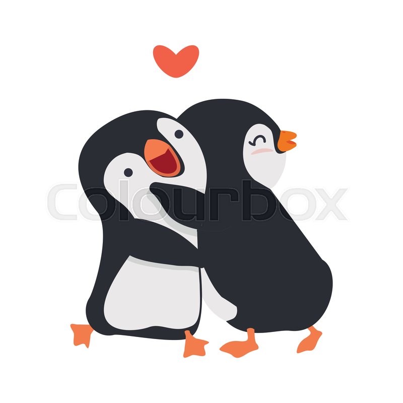 Cute Hug Cartoon