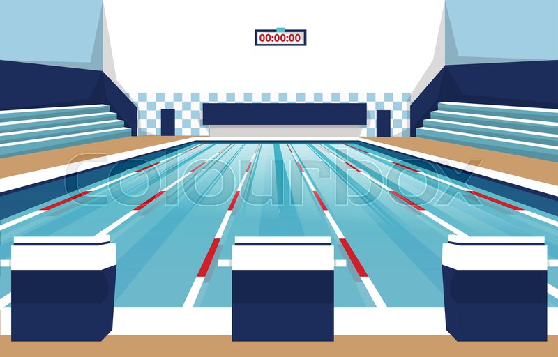 Swimming Pool Lane Lines Background