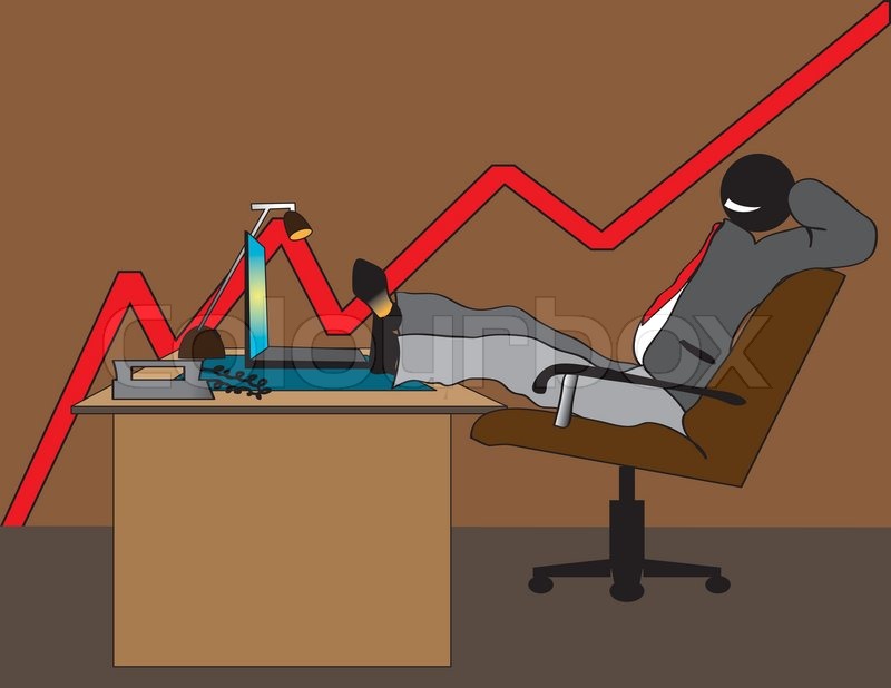 Success in office vector illustration | Stock vector | Colourbox