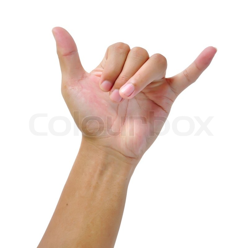 A man's hand buffalo sign | Stock image | Colourbox