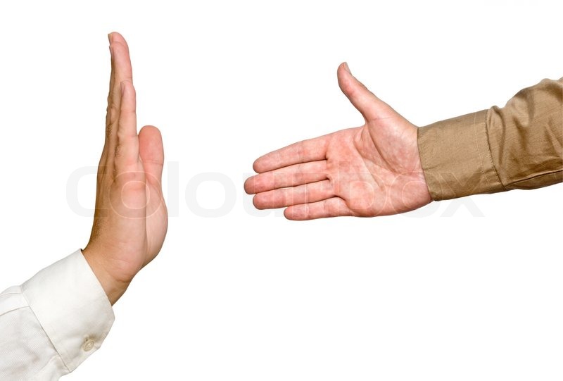 Verweigerung der Freundschaft | Stock Bild | Colourbox