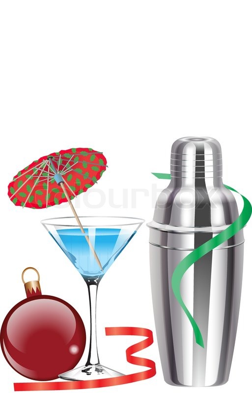 Christmas cocktail | Stock vector | Colourbox