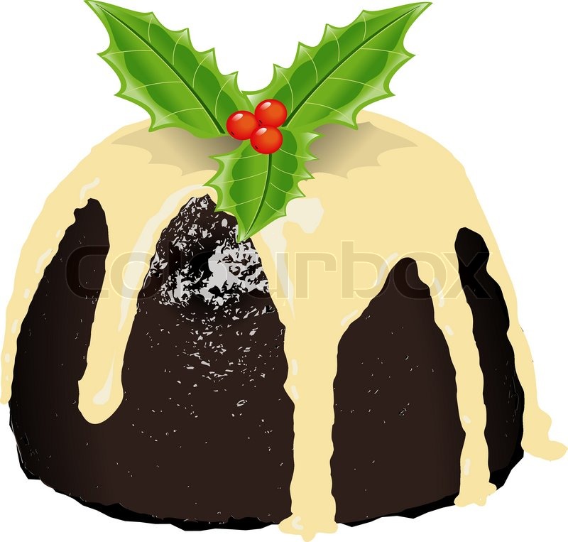 Christmas pudding | Stock vector | Colourbox