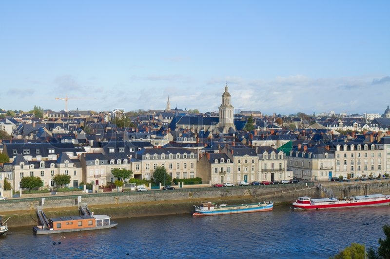 Panoramic view of Angers, France | Stock image | Colourbox