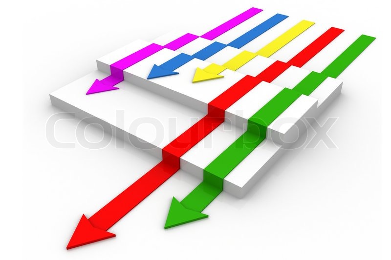 Arrow Moving Up | Stock image | Colourbox