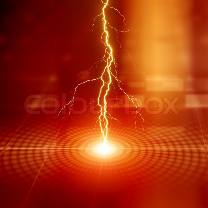 Bright lightning | Stock image | Colourbox
