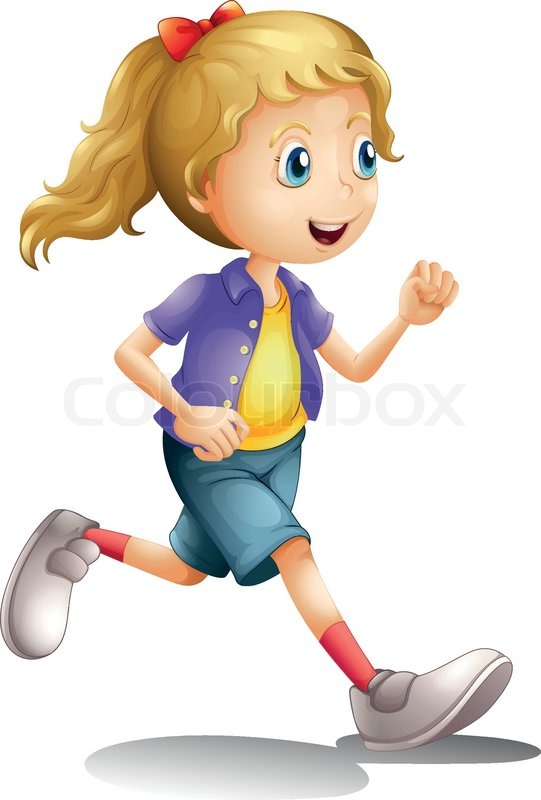 En pige | Stock vektor | Colourbox