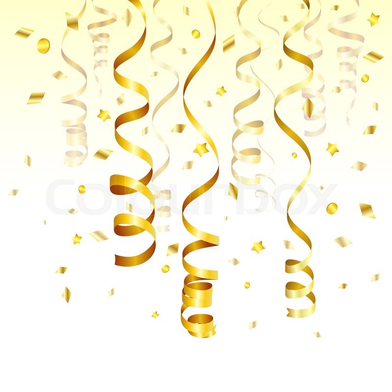 Gold Streamer | Stock image | Colourbox