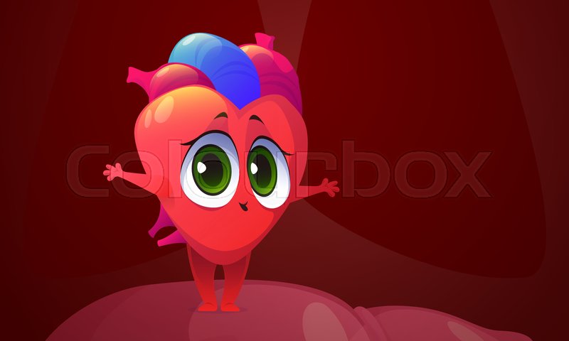 Cartoon Heart Organ